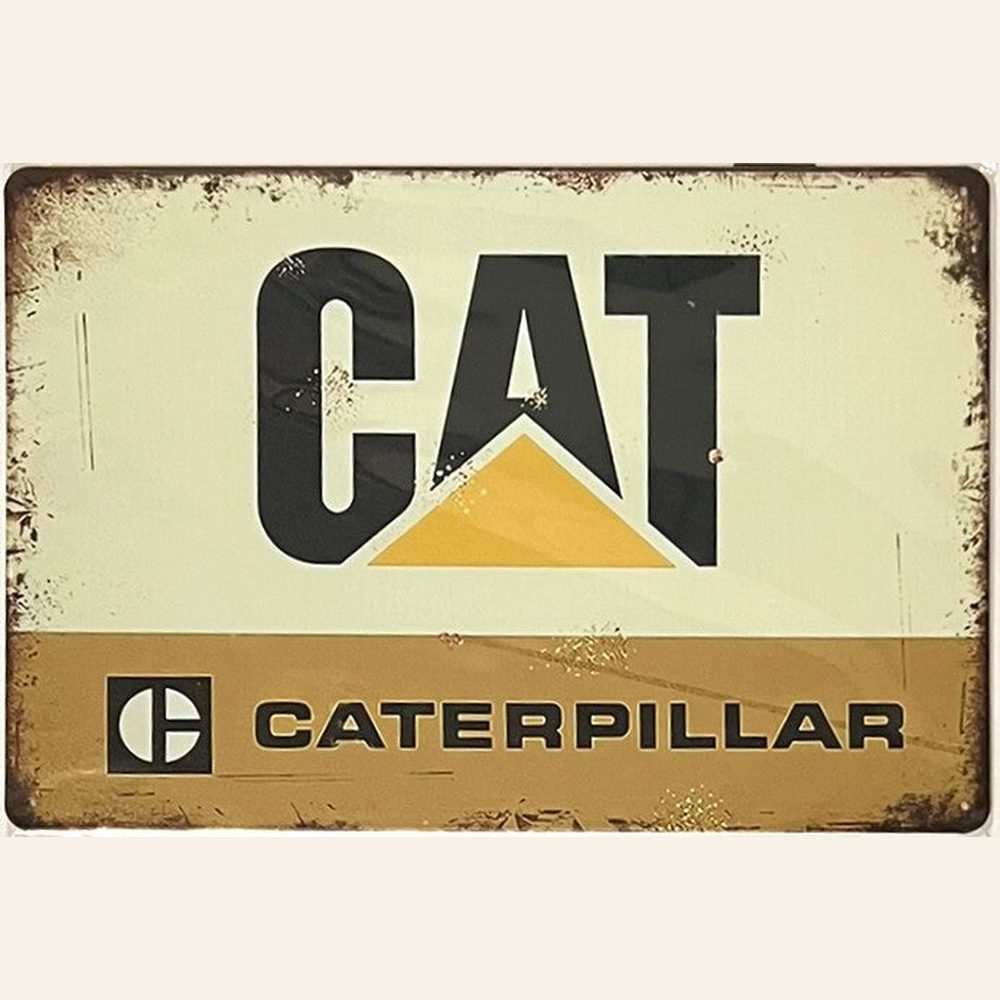 Caterpillar CAT 8" x 12" Vintage Novelty Metal Sign – Novelty Metal Signs